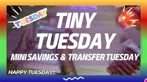 Tiny Tuesday Transfer Tuesday Mini Savings Save With Me Youtube