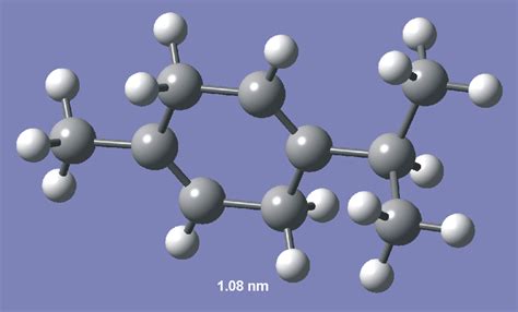 Energy Minimized Structure Of Sesquiterpenoid Farnesol 102 Obtained By