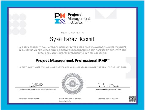 Syed Faraz Kashif On Linkedin Pmp Pmiksachapter Pmp