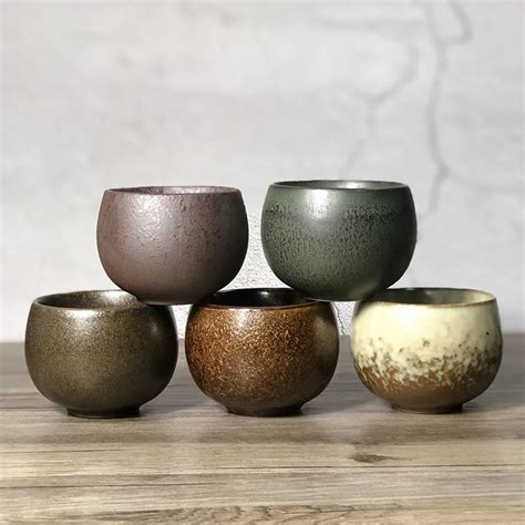 크리에이티브 거친 도자기 골동품 열 머그잔 세라믹 레트로 차 컵 커피 텀블러 사무실 식수 쿵푸 음료 용기찻잔 Aliexpress