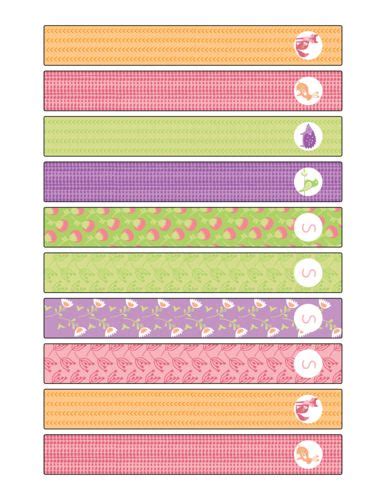 Personalized Monogram Label Template For School Supplies