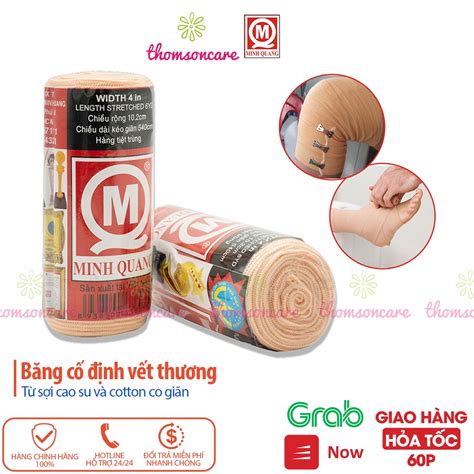 Băng Chun Vải Co Giãn Bó Gối Cổ Tay Cố định Vết Thương Minh Quang