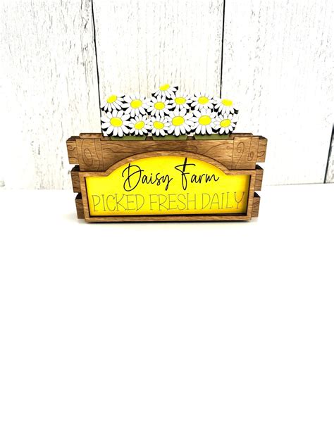 Daisy Themed Crate Daisies Daisy Decor Daisy Signs Spring Spring