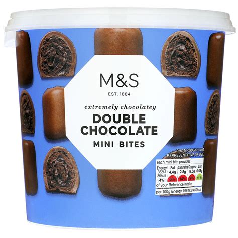 Mands Double Chocolate Mini Bites 295g The Grocery Basket