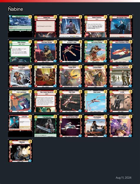 Ñabine Star Wars Unlimited Swu Tcg