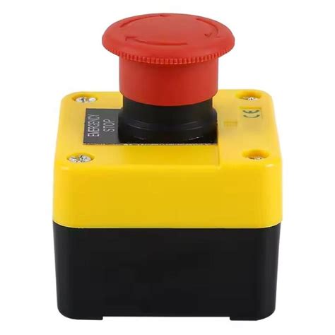 Waterproof E Stop Switch 1nc Push Button Switch Box Emergency Stop