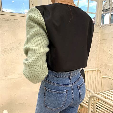 다미님 컬러 볼레로 숏자켓 니트 가디건 긴팔 하객룩 크롭 트위드 티셔츠 가을 배색 린넨 반팔 골지 짜임 하객룩 결혼식 패션 벨트 더블 블레이저 블레이져 셔링 프릴 언발