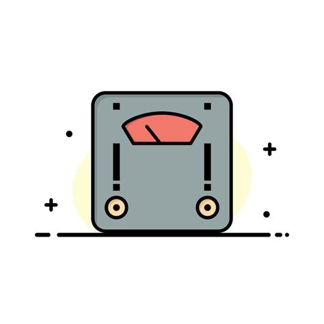 Machine Scale Weighing Weight Business Logo Template Flat Color