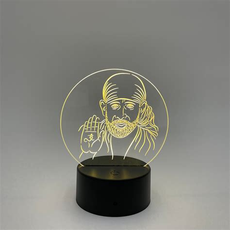Sai Baba Desk Light Sai Baba 3d Light Sai Baba Led Light 3d Light Saibaba Sai Baba Sai