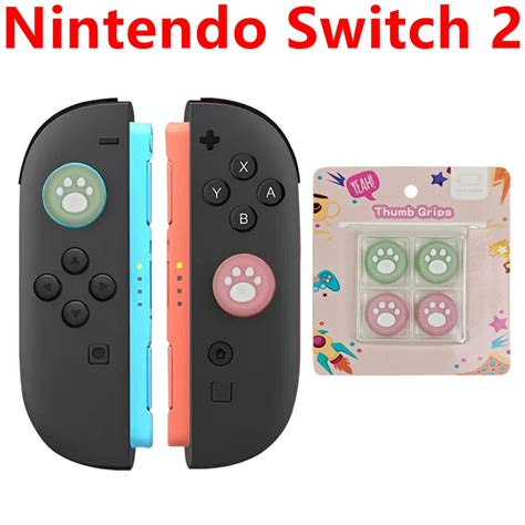4 Pcs Silicone Joystick Caps For Nintendo Switch 2 Rubber Button Covers
