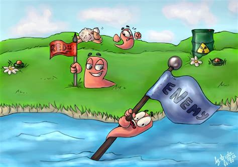 On Deviantart Worms Team17 Fanart Worms Fan Art Enemy