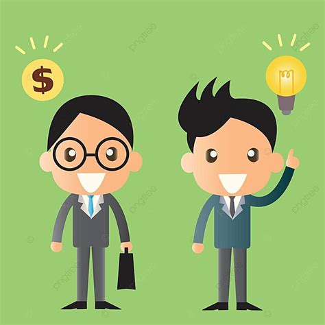 Hombre De Negocios Vector Dibujos Animados Ilustración Diseño Socio Negocio Dibujos Animados