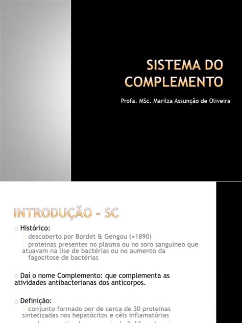 Sistema Do Complemento Pdf