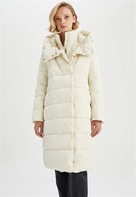 Defacto Regular Fit Winterjas Ecru Beige Zalando Be