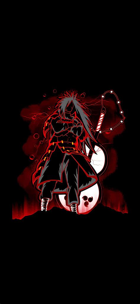 Download Bright Red And Black Anime Inspired Art Wallpaper