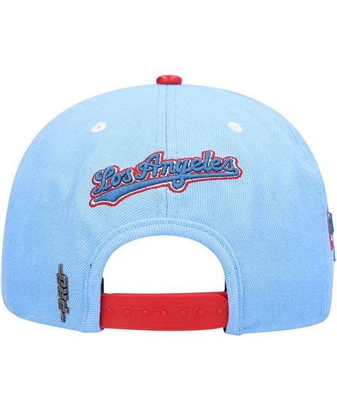 Pro Standard Mens White Light Blue Los Angeles Dodgers Blue Raspberry