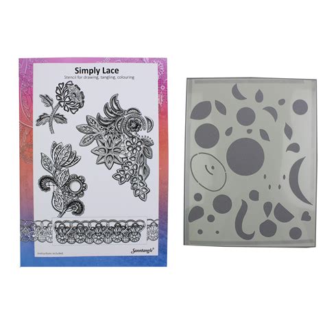 Sanntangle Simply Lace Stencil Hobbymaker