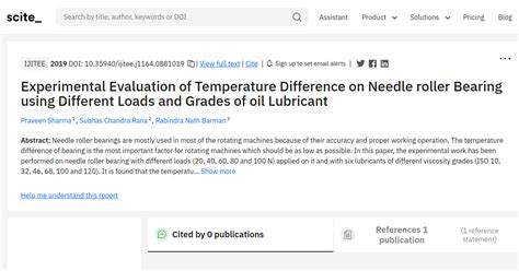 Experimental Evaluation Of Temperature Difference On Needle Roller