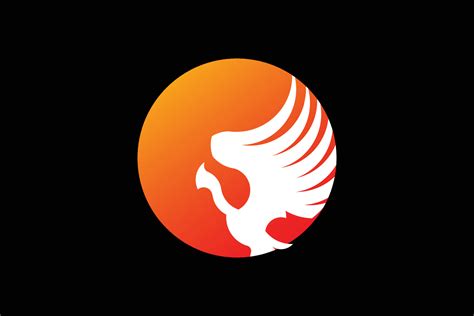 Logo Phoenix White And Black Phoenix 13319060 Vector Art At Vecteezy