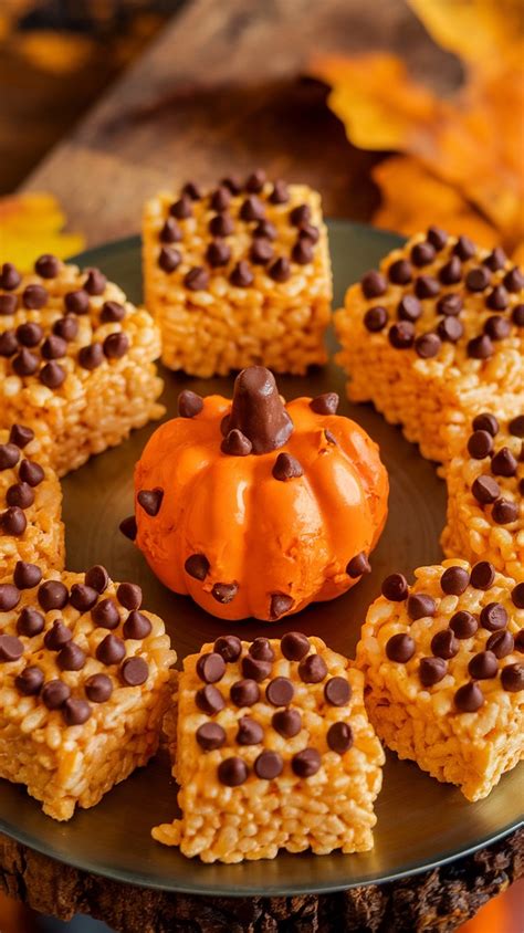12 Fun Rice Krispie Pumpkin Treats