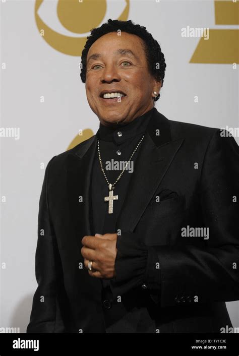 Smokey Robinson Appears Backstage At The 52nd Annual Grammy Awards At
