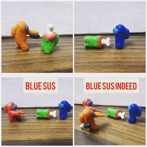 I Made Clay Art Of Among Us Hope Ya Like It R Polymerclay
