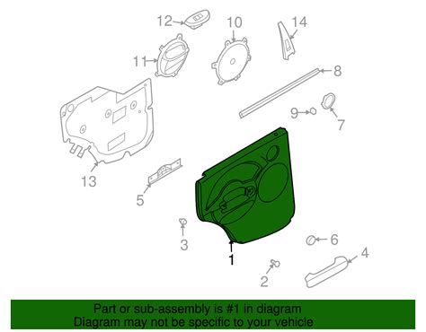 2004 2005 Chevrolet Aveo Trim Panel Assembly 96410852 Capital Chevy Parts