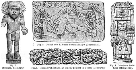 Old Central American Art Figures 1895 Stock Illustration Download