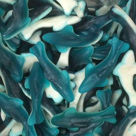 Blue Gummi Sharks Deliciously Chewy Gummy Candy