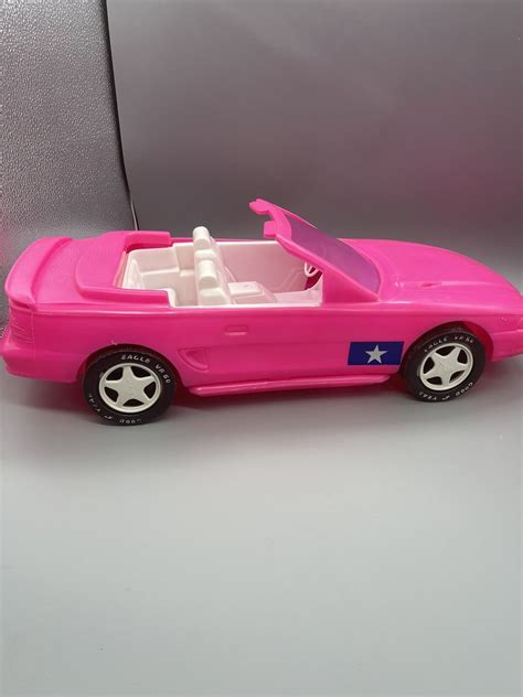 Pink Mustang Barbie Car