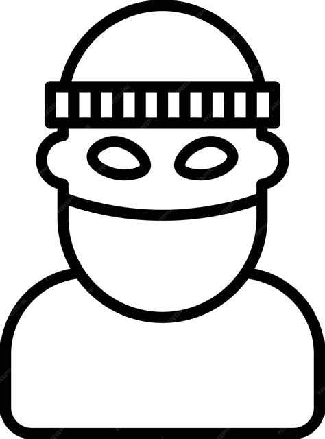 Premium Vector Robber Icon Set Criminal Burglar Theft Vector Symbol
