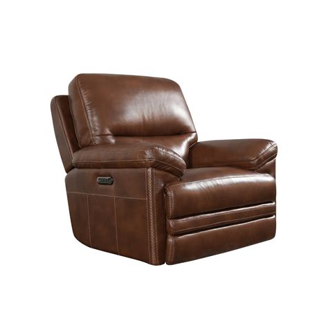 Flexsteel 1825 54ph 90772 David Pecan Leather Power Gliding Recliner