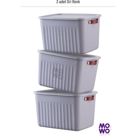 Tekno Trust Gri Storage Box Gri 3 Adet 15 Lt Çok Amaçlı Fiyatı