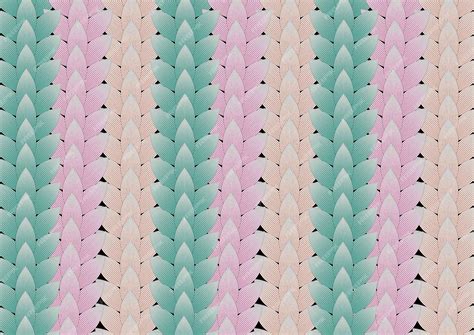 Premium Vector Colorful Leaf Pattern Background Design