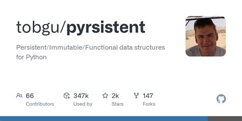 Github Tobgupyrsistent Persistentimmutablefunctional Data Structures For Python