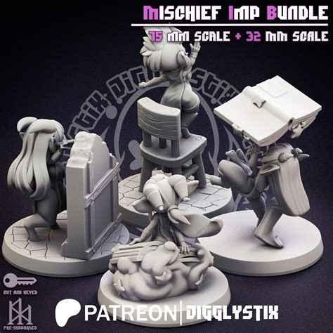 👺 Mischief Imp Bundle・ 3d File For 3d Printing・cults