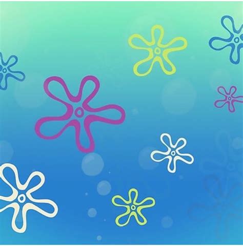 Bikini Bottom Sky Flowers
