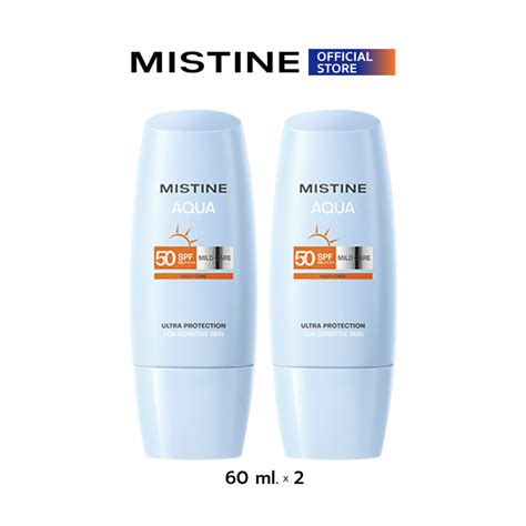 ครีมกันแดด Mistine Aqua Base Ultra Protection Mild Care Facial