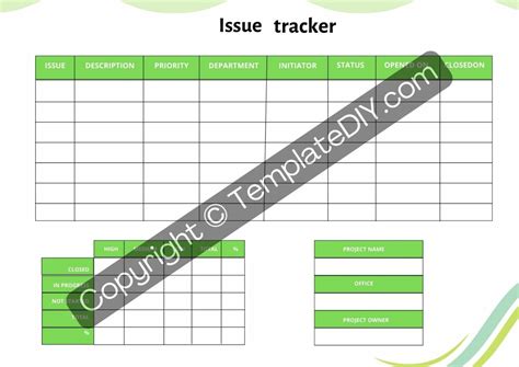 Issue Tracker Template Printable In Pdf Word Excel
