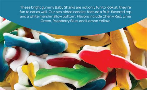 Gummy Sharks Candy 11 Ounce Pack Assorted Fruit