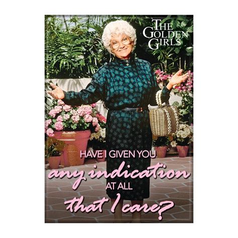 Sophia Golden Girls Flat Fridge Magnet Retrofestive Ca