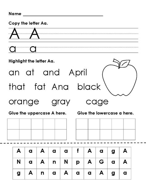 Letter Worksheets 1st Grade