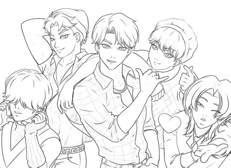 Saja Boys Básico Imprimible Gratis Para Colorear Imprimir E Dibujar