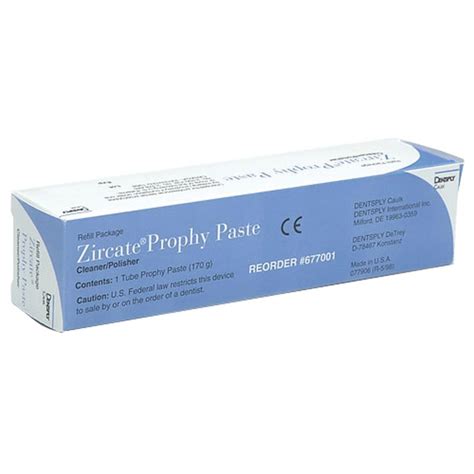 Dentsply Zircate Non Fluoride Prophy Paste 170 G Tube Protexx Dental