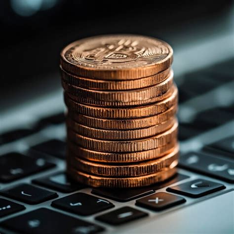 Stacks Of Coins With Declining Stock Market Chart In Background