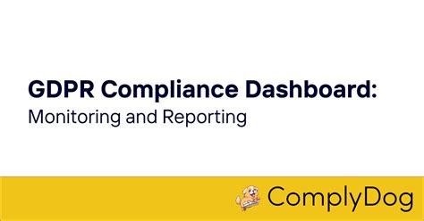 Gdpr Compliance Dashboard Monitoring And Reporting