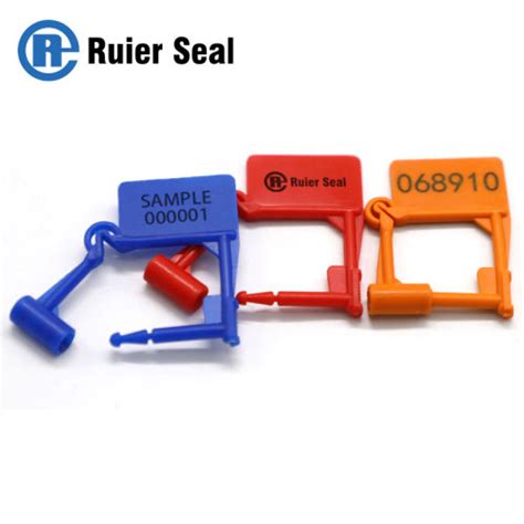 High Securiy Medical Electric Meter Plastic Padlock Seal With Free
