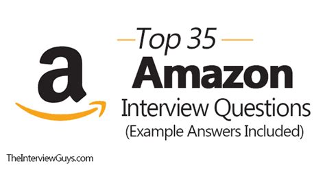 Top Amazon Interview Questions Example Answers Included