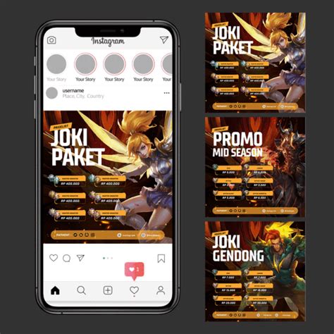 Jkml 026 Canva 3 Joki Mobile Legends Templates House Of Creative Human