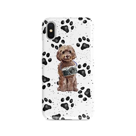 Brown Cockapoo Muddy Paws Phone Case 3 Different Muddy Styles Iphone